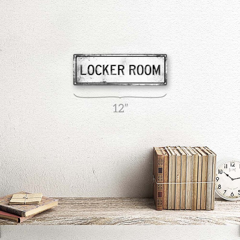 Retro Locker Room Metal Sign Wall Decor for Mancave Den and | Etsy