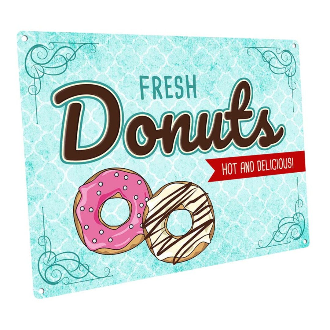 Fresh Donuts Metal Sign; Wall Decor for Kitchen and Dining Room - Etsy