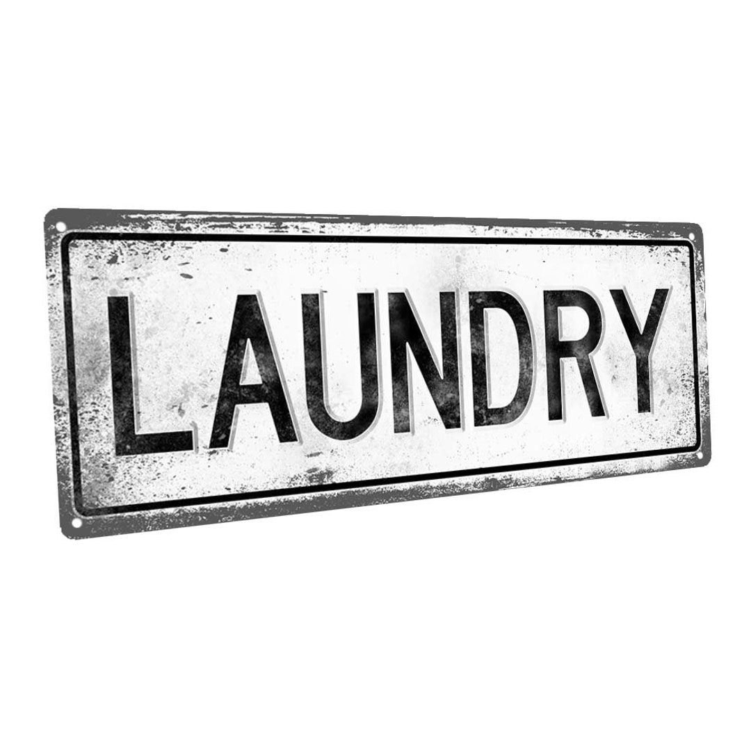 Laundry Metal Sign; Wall Decor for Bath or Laundry - Etsy