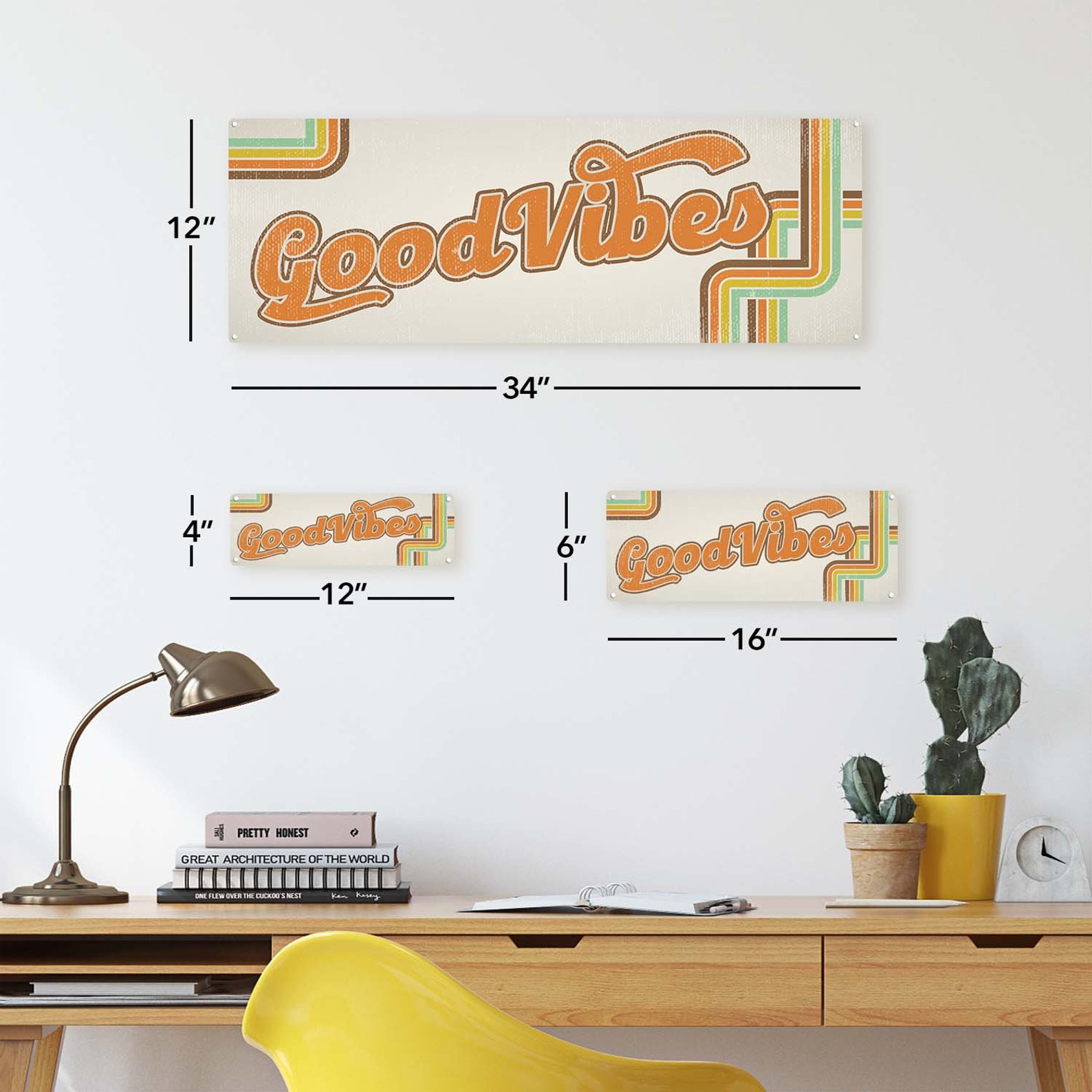 Good Vibes Retro Metal Sign Wall Decor for Home and Office - Etsy