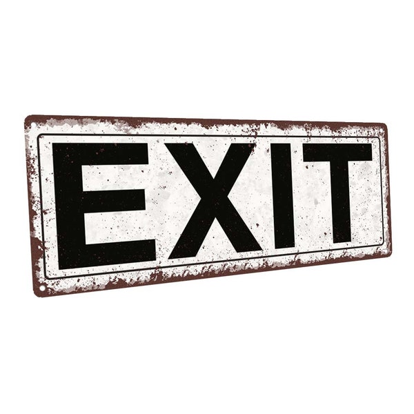 Vintage Exit Sign - Etsy