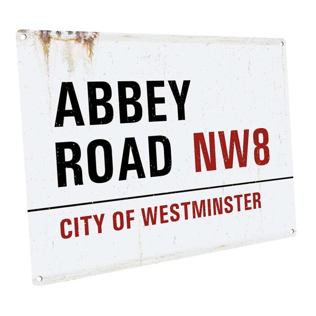 Abbey Road Westminster Street Sign Metal Art Print; for Home, Office ...