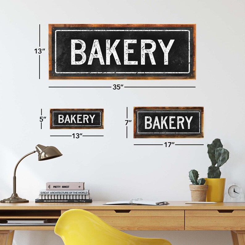 Black Bakery Metal Sign; Wall Decor for Kitchen and Dining Room - Etsy