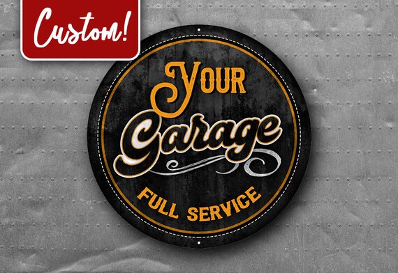 Custom Full Service Garage Metal Sign for Shop Patio | Etsy