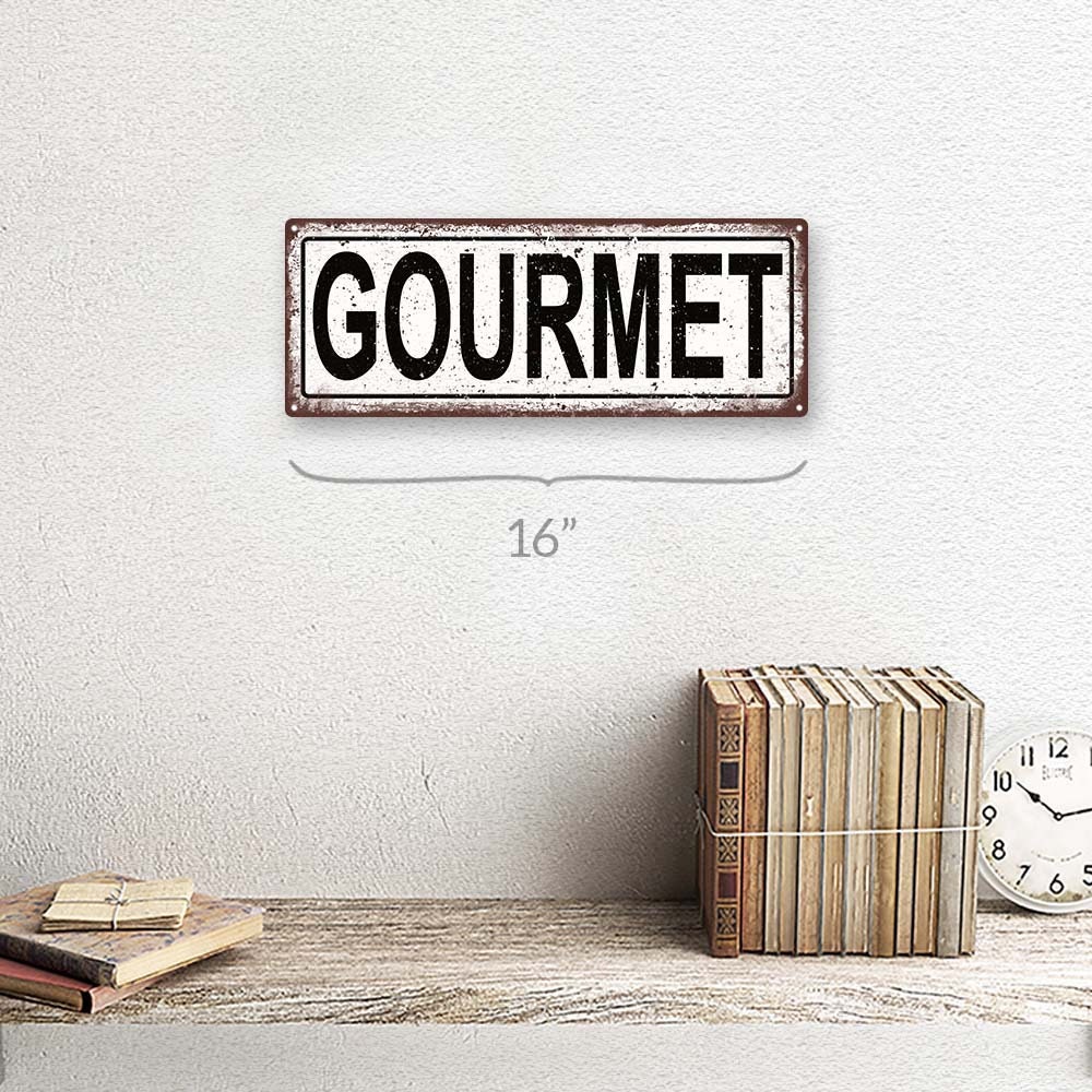 Gourmet Metal Sign Wall Decor for Kitchen and Dining Room | Etsy