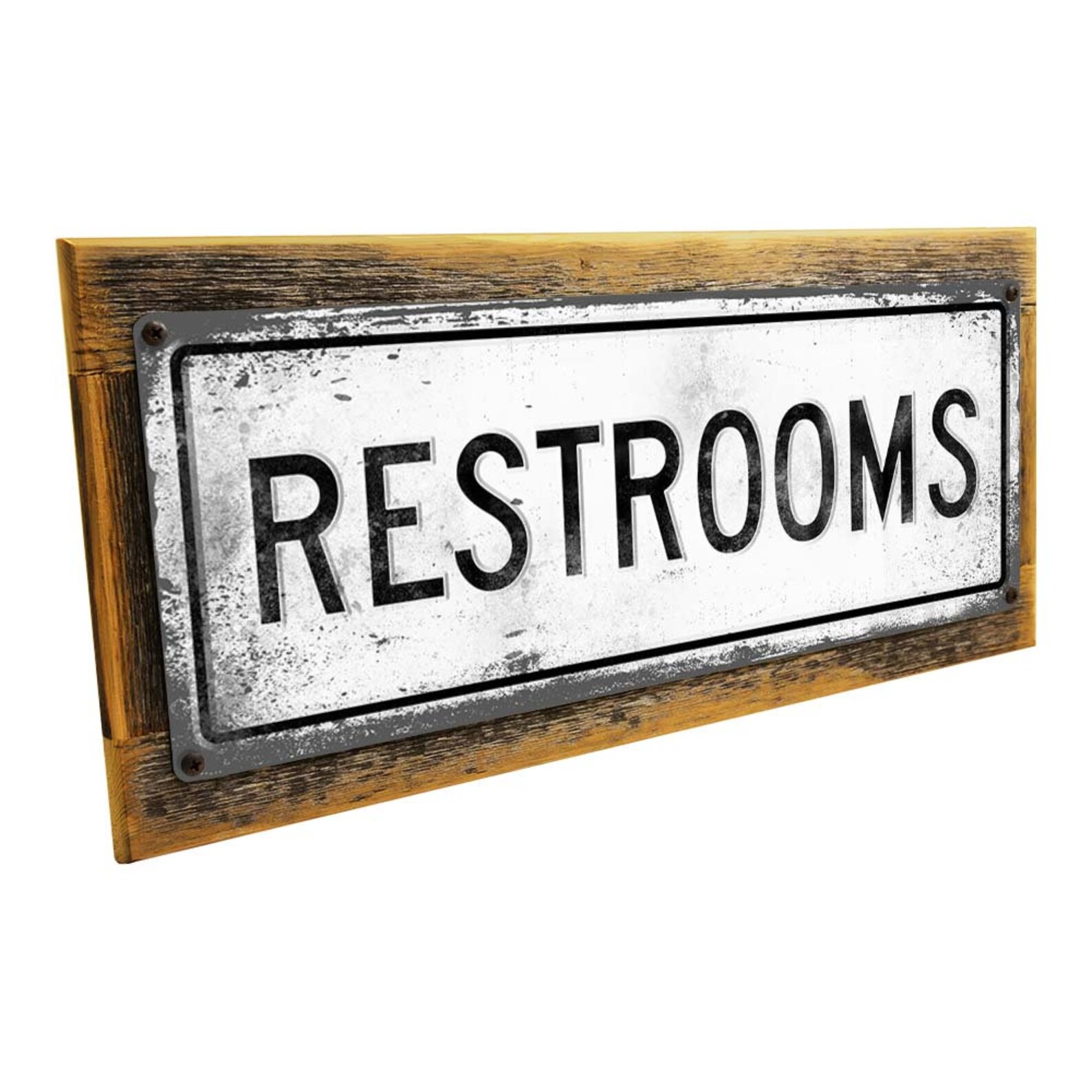 Restrooms Metal Sign Wall Decor for Bath or Laundry - Etsy