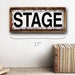 Stage Metal Street Sign, Rustic, Vintage TFD2049 - Etsy