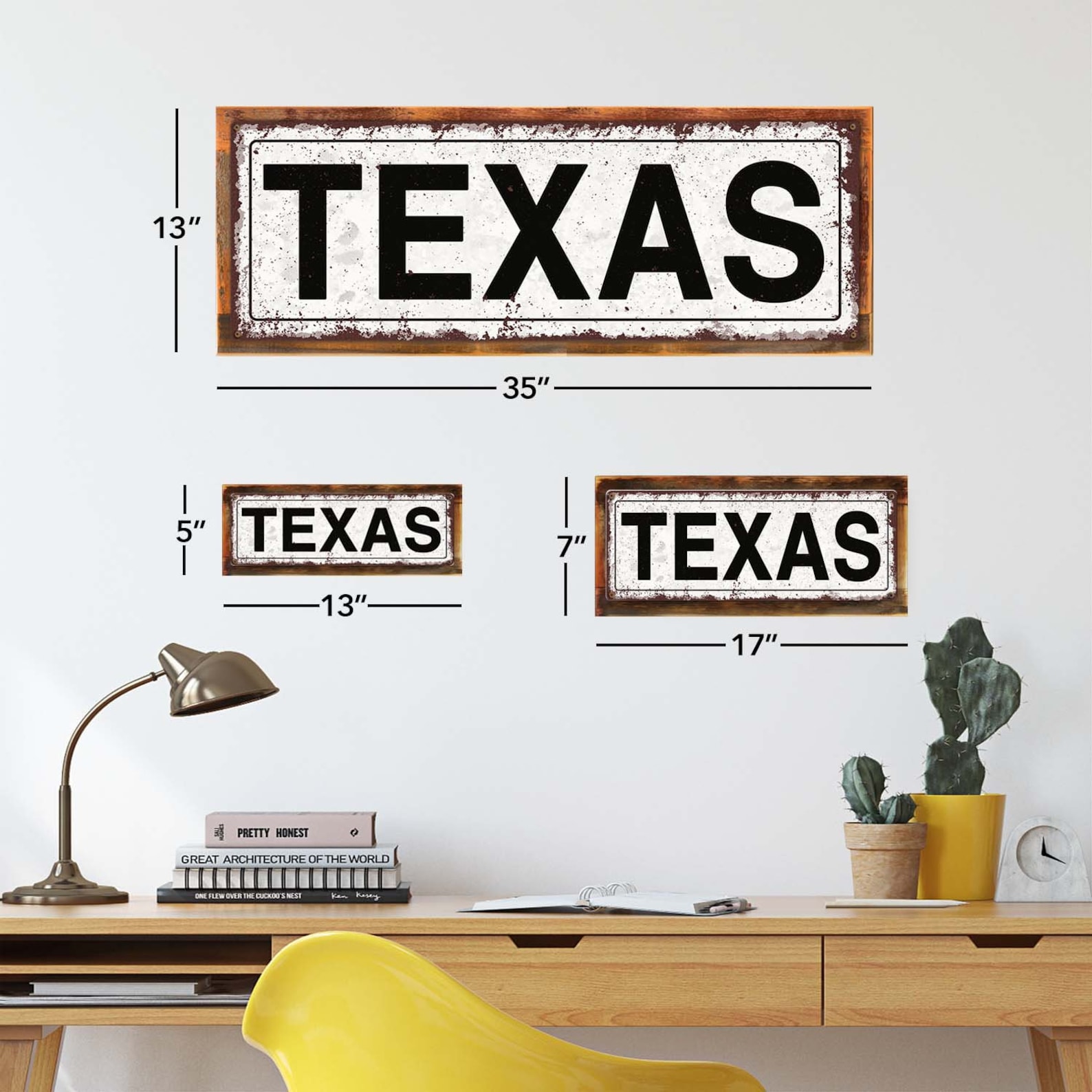 Texas Metal Street Sign Rustic Vintage - Etsy