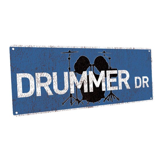 Drummer Dr. Metal Sign Wall Decor for Studio or Office | Etsy