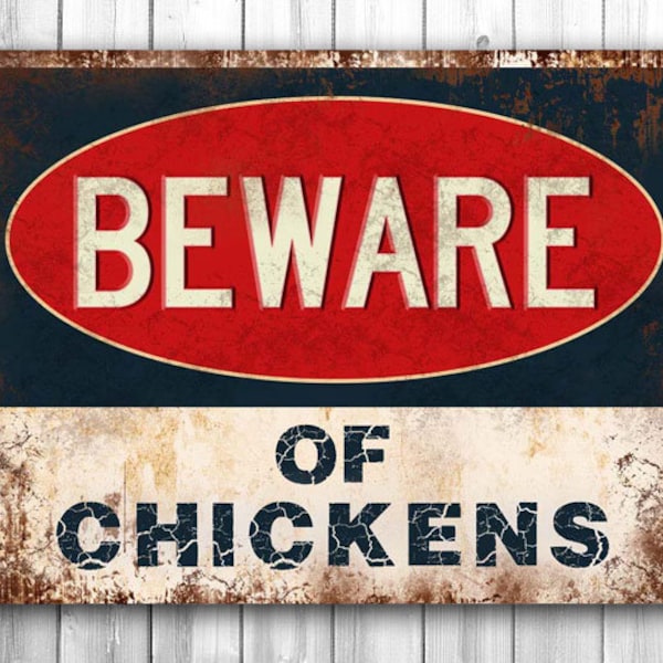 Beware of Chickens - Etsy