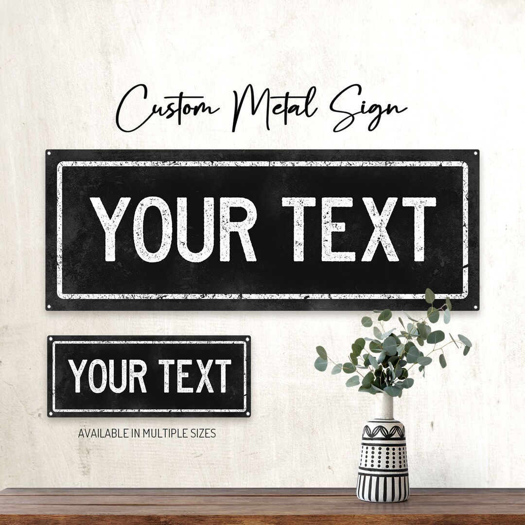 CUSTOM Metal Street Sign, Vintage, Retro, Personalized Gift - Etsy