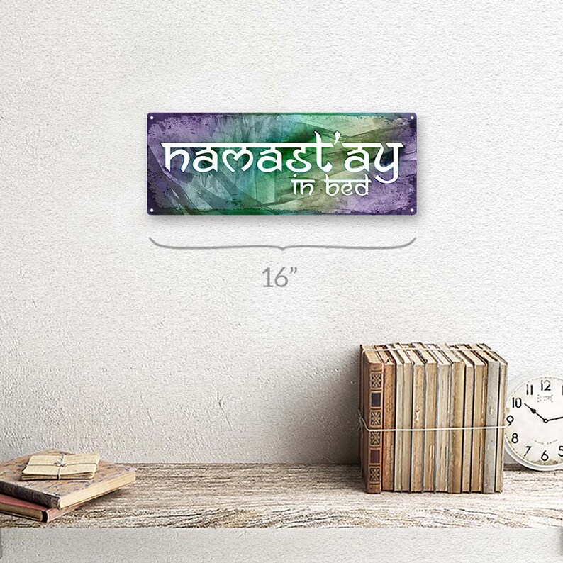Namastay in Bed Metal Sign Wall Decor for Office or Meeting - Etsy