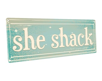 She Shack Metal Sign Wall Decor for Bath or Laundry - Etsy