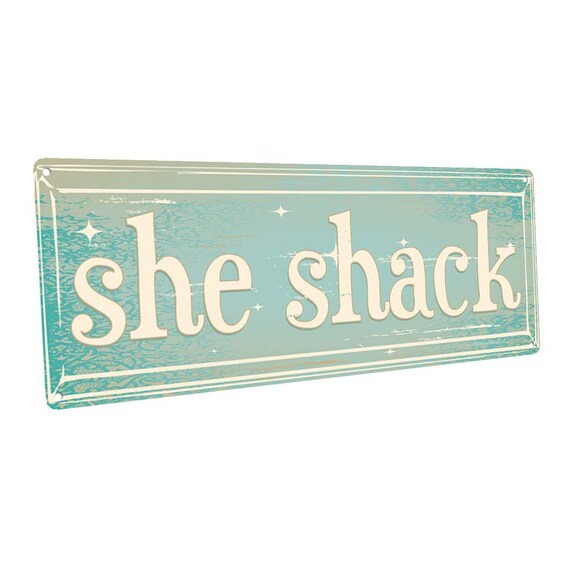 She Shack Metal Sign Wall Decor for Bath or Laundry - Etsy