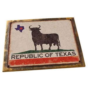Republic of Texas Flag Metal Sign; Wall Decor for Home and Office - Etsy