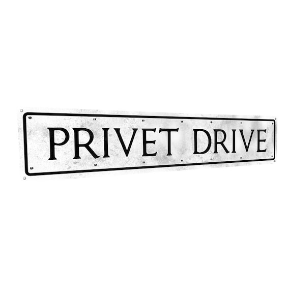 Privet Drive Metal Street Sign Wall Decor for Porch Patio - Etsy