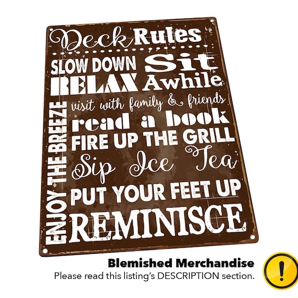 Deck Rules - Etsy