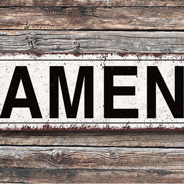 Amen Sign - Etsy