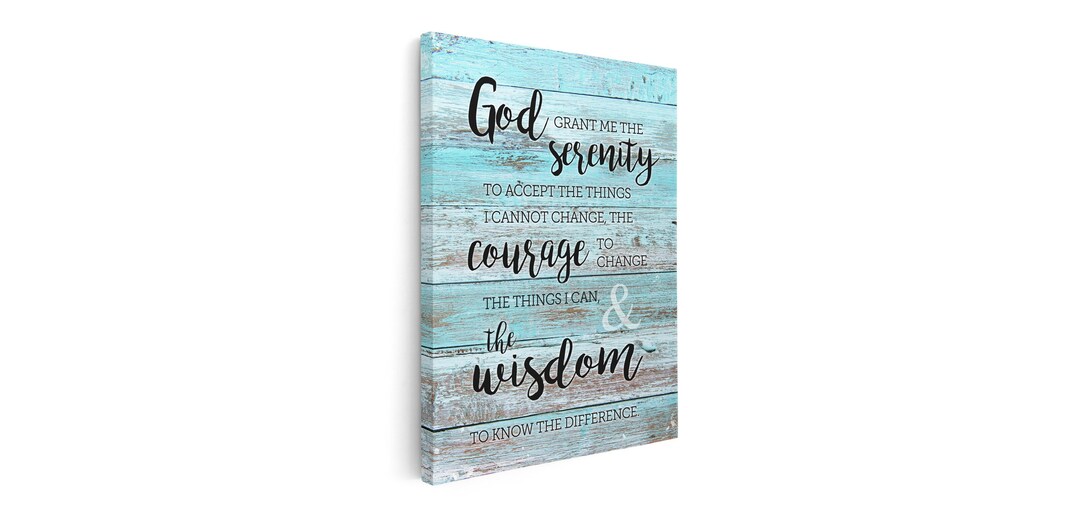 Serenity Prayer Canvas - Wall Decor for Home, Office or Meeting Room - Etsy