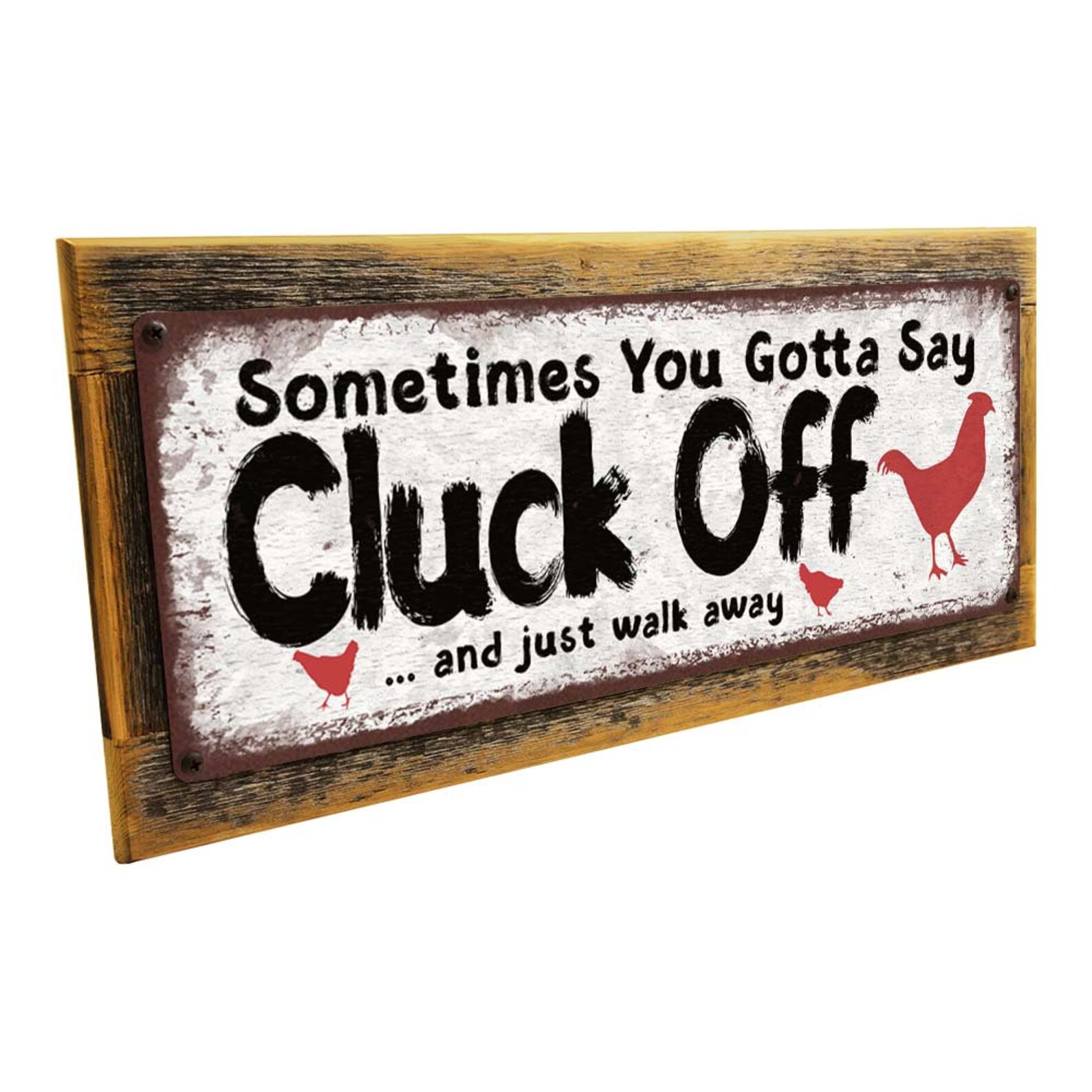 Cluck off Metal Sign Wall Decor for Farm and Country - Etsy
