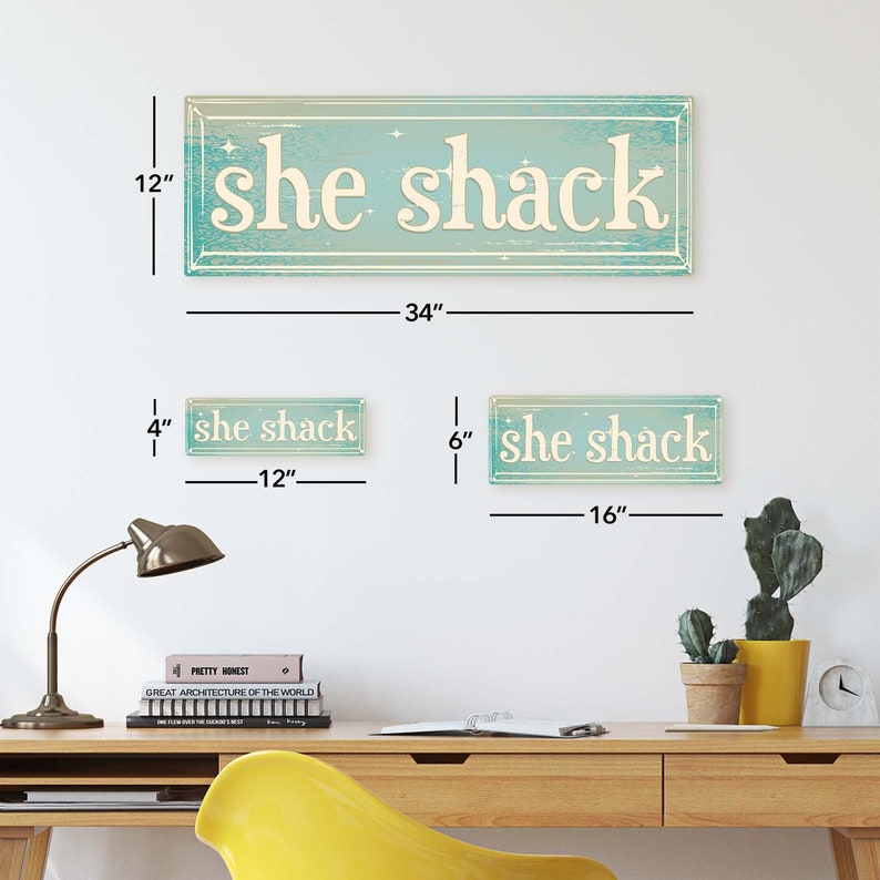 She Shack Metal Sign Wall Decor for Bath or Laundry - Etsy