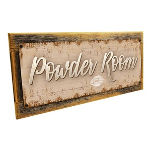 Powder Room Metal Sign; Wall Decor for Bath or Laundry - Etsy