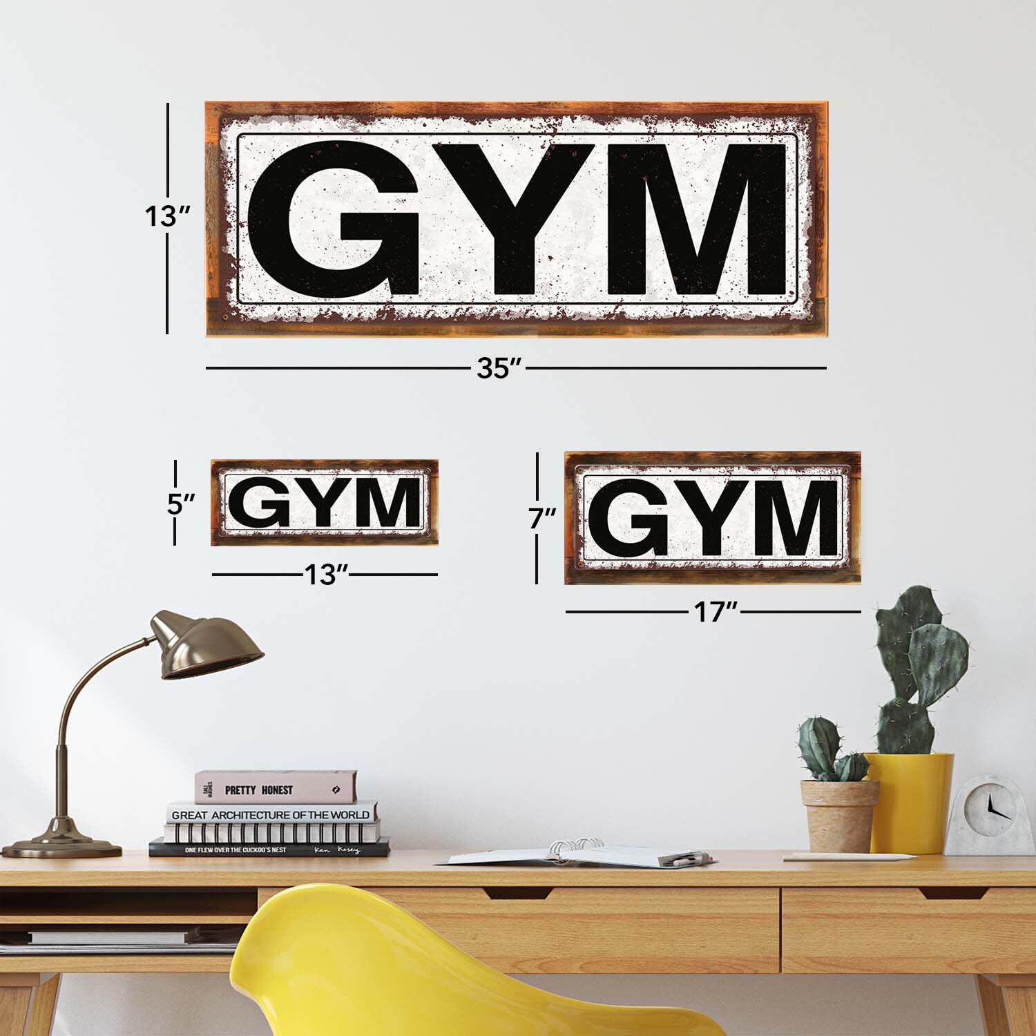 Gym Metal Street Sign Rustic Vintage | Etsy