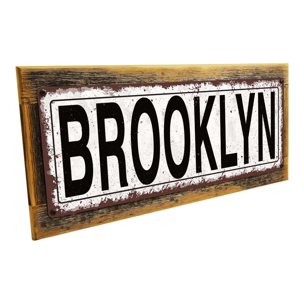 Brooklyn Metal Sign Wall Decor for Home and Office | Etsy