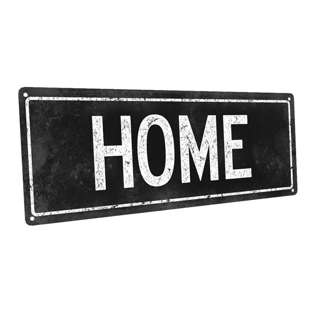 Black Home Metal Sign; Wall Decor for Home and Office - Etsy