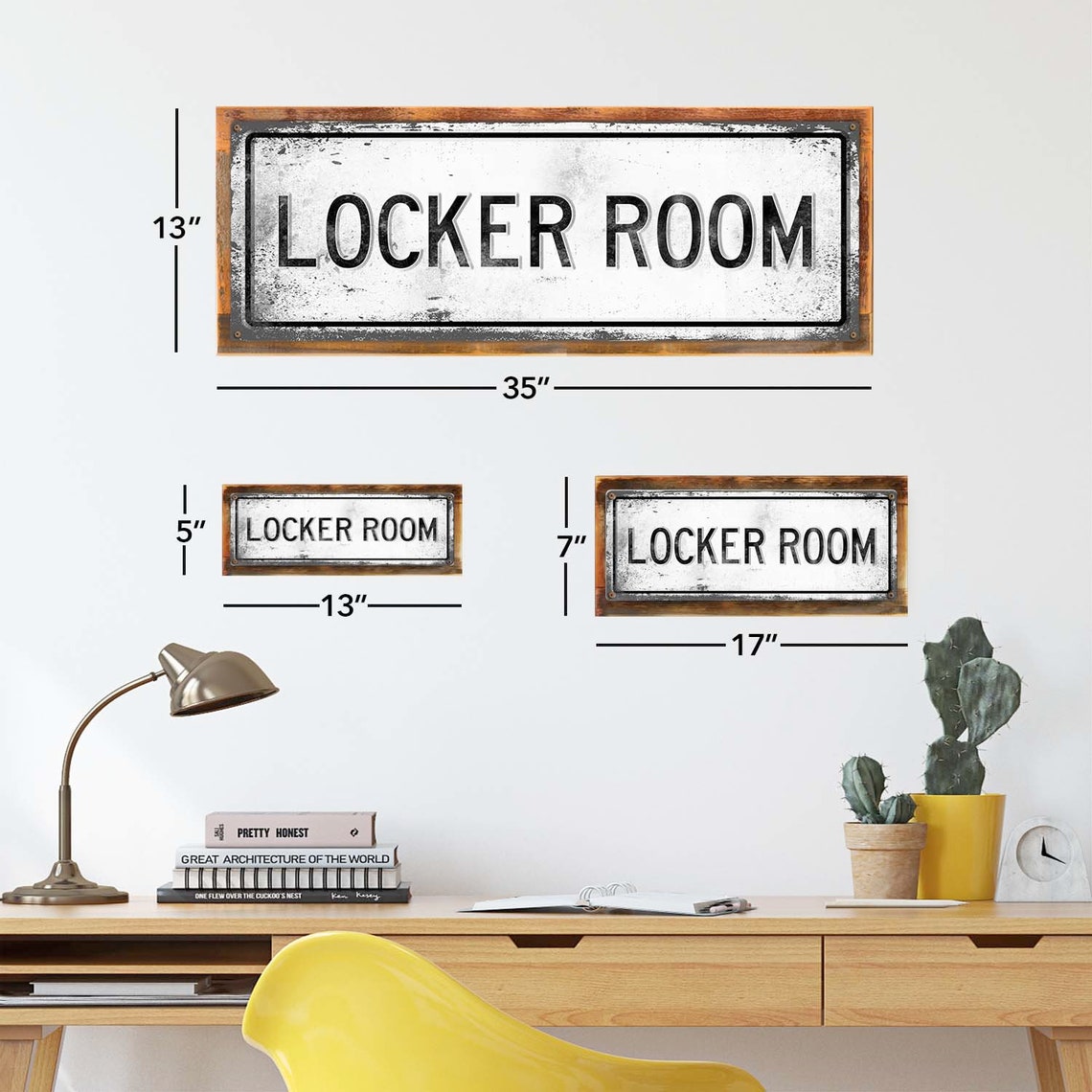 Retro Locker Room Metal Sign Wall Decor for Mancave Den and | Etsy