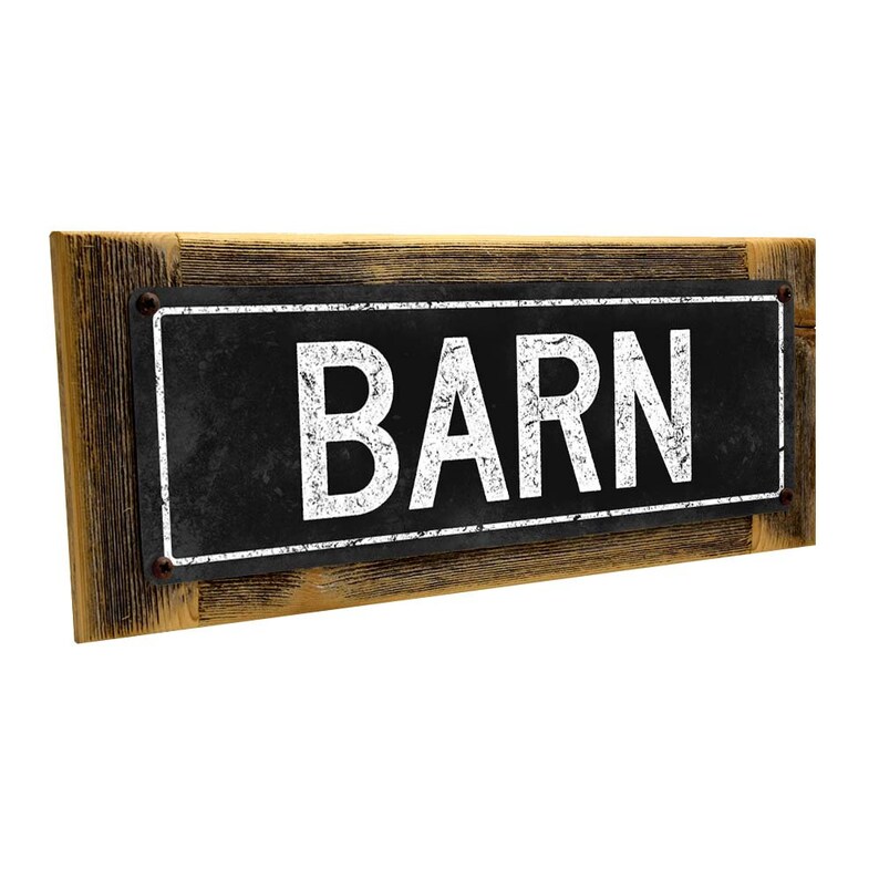 Black Barn Metal Sign Wall Decor for Farm and Country - Etsy
