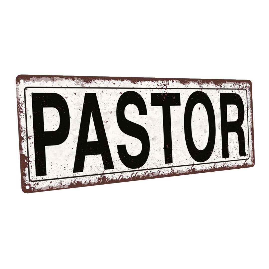 Pastor Metal Sign; Wall Decor for Home and Office - Etsy