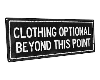 Clothing Optional Sign - Etsy