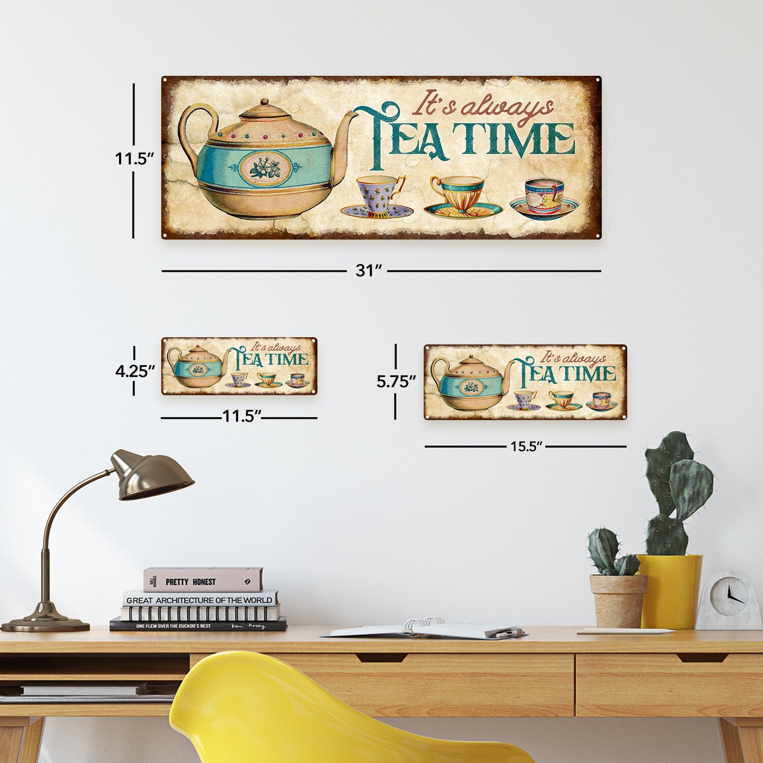 It's Always Tea Time Metal Sign Wall Decor for Home and - Etsy