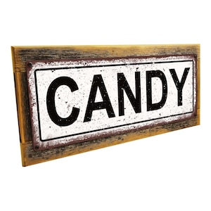 Candy Metal Sign; Wall Decor for Kitchen and Dining Room - Etsy