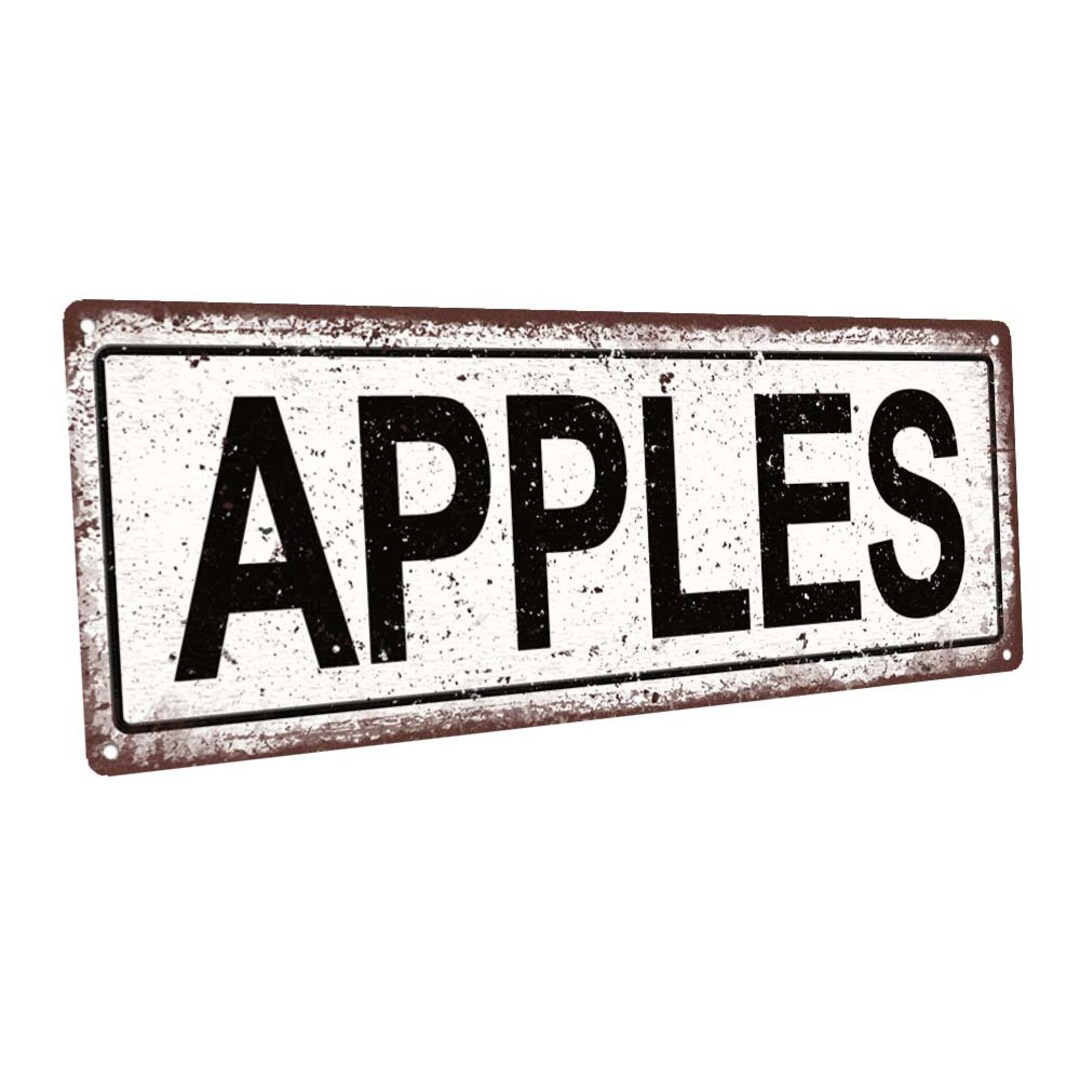 Apples Metal Sign; Wall Decor for Seasonal Ocassions - Etsy