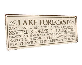 Navy Lake House Rules Metal Sign Wall Decor for Vacation Home | Etsy