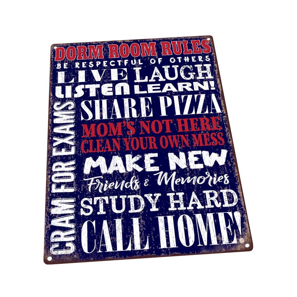 Dorm Room Rules Metal Sign Wall Decor for Mancave Den or - Etsy UK