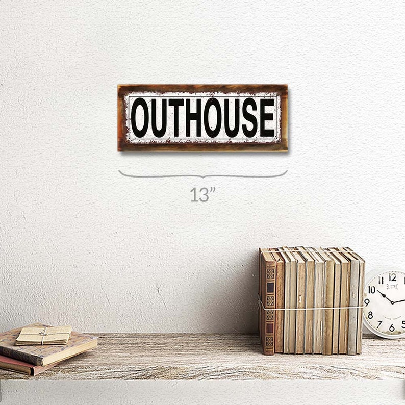 Outhouse Metal Sign Wall Decor for Porch Patio or Deck | Etsy