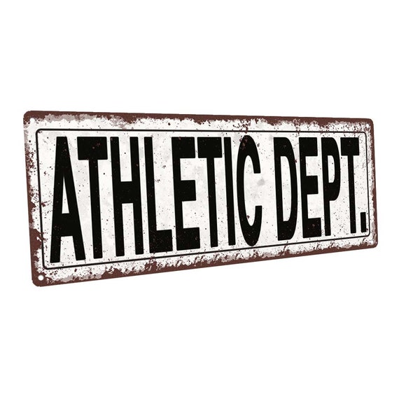 Athletic Dept. Metal Sign Wall Decor for Home and Office | Etsy