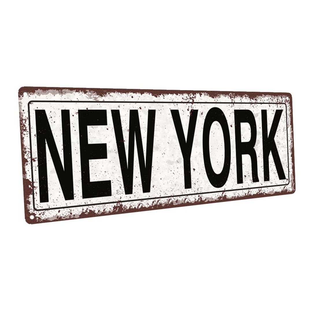 New York Metal Sign; Wall Decor for Home and Office - Etsy