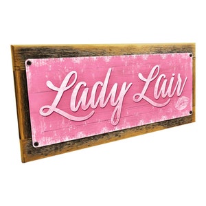 Lady Lair Metal Sign; Wall Decor for Bath or Laundry - Etsy