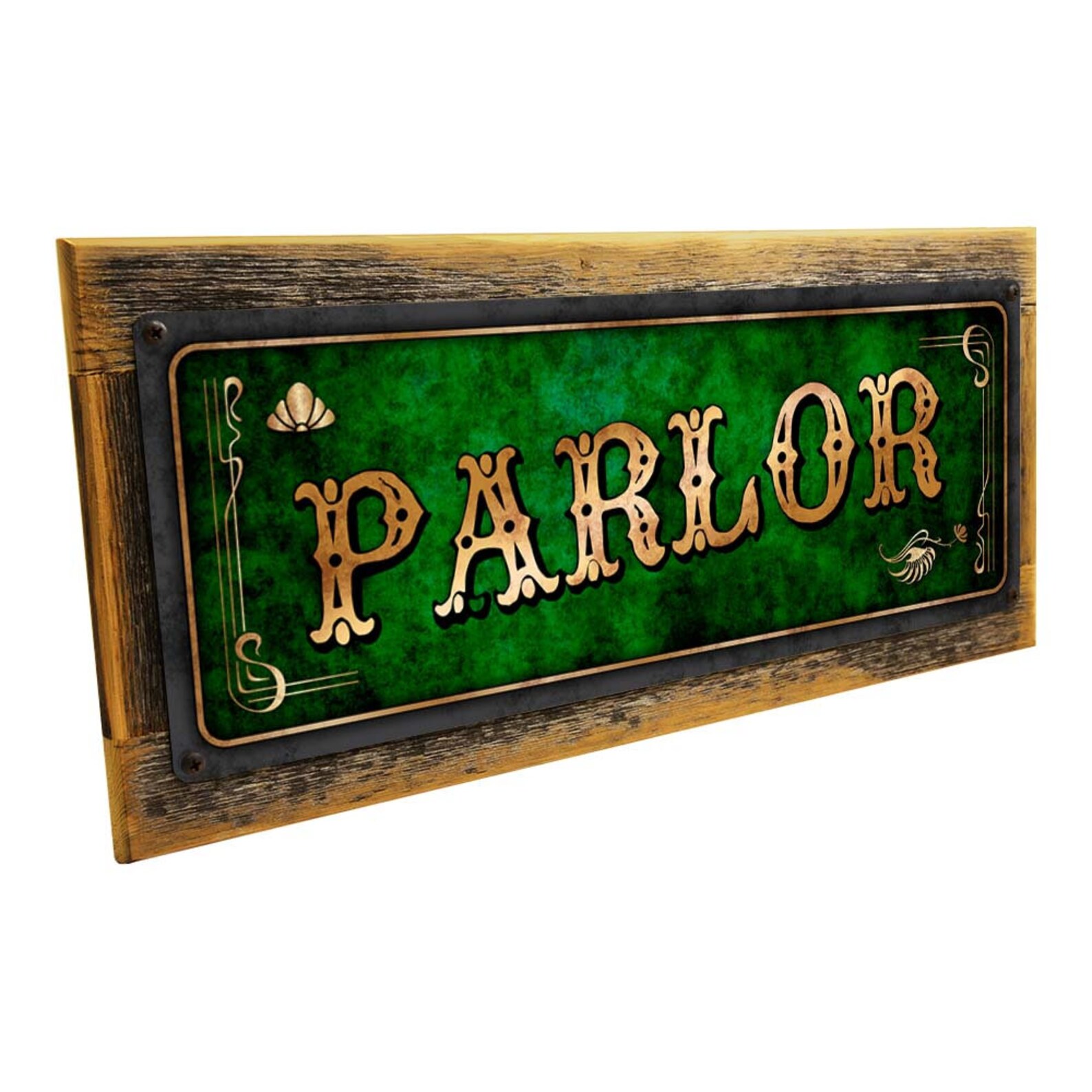 Green Parlor Metal Sign Wall Decor for Home and Office - Etsy