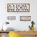 Old School Metal Street Sign Rustic Vintage - Etsy
