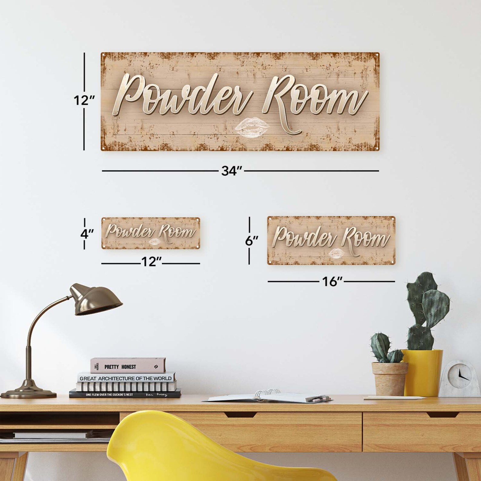 Powder Room Metal Sign; Wall Decor for Bath or Laundry - Etsy