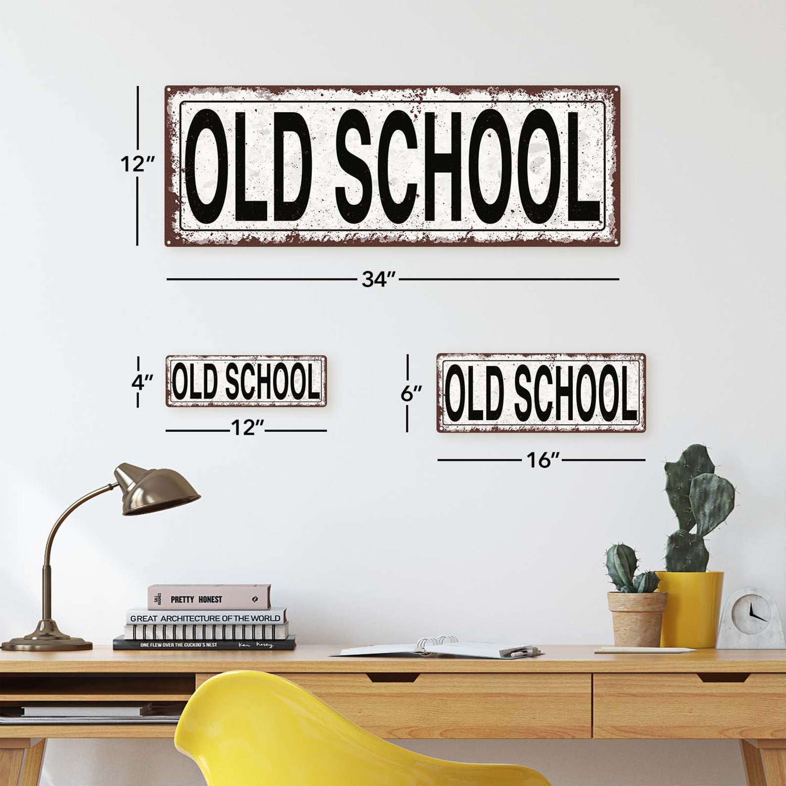 Old School Metal Street Sign, Rustic, Vintage - Etsy