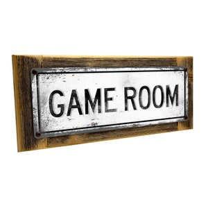 Retro Game Room Metal Sign; Wall Decor for Mancave, Den, and Game Room ...