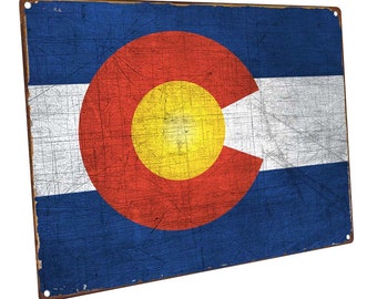 Colorado Metal Sign Wall Decor for Home and Office - Etsy