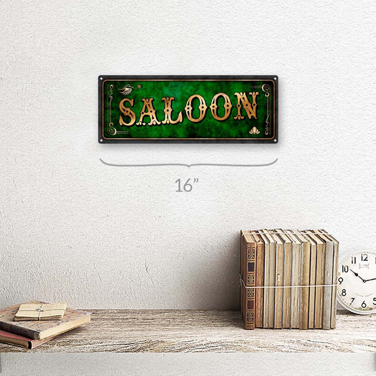 Green Saloon Metal Sign; Wall Decor for Mancave, Den, or Gameroom - Etsy