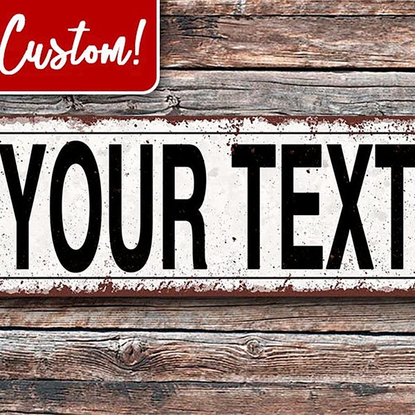 Rusted Metal Sign - Etsy